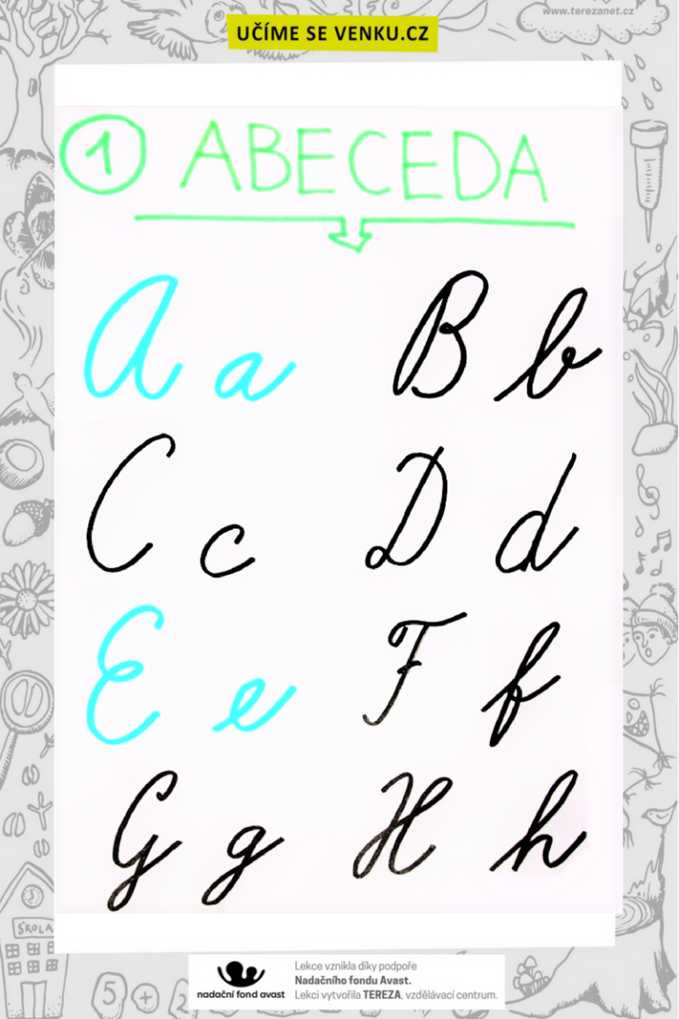 abeceda | Učíme venku